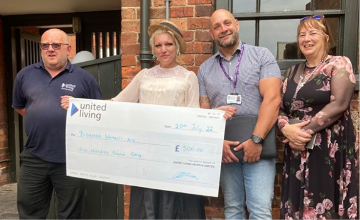 Property Services donates to domestic abuse charity - United Living